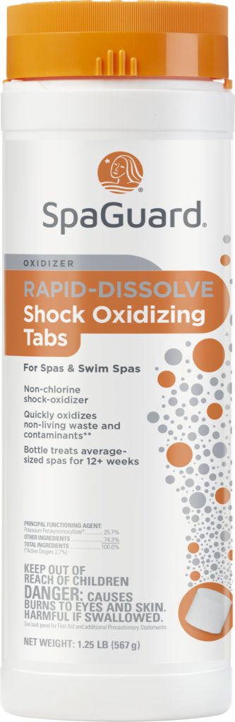 SpaGuard® Rapid-Dissolve Shock Tabs 1.25# Bottle - Palmer Pool Sales